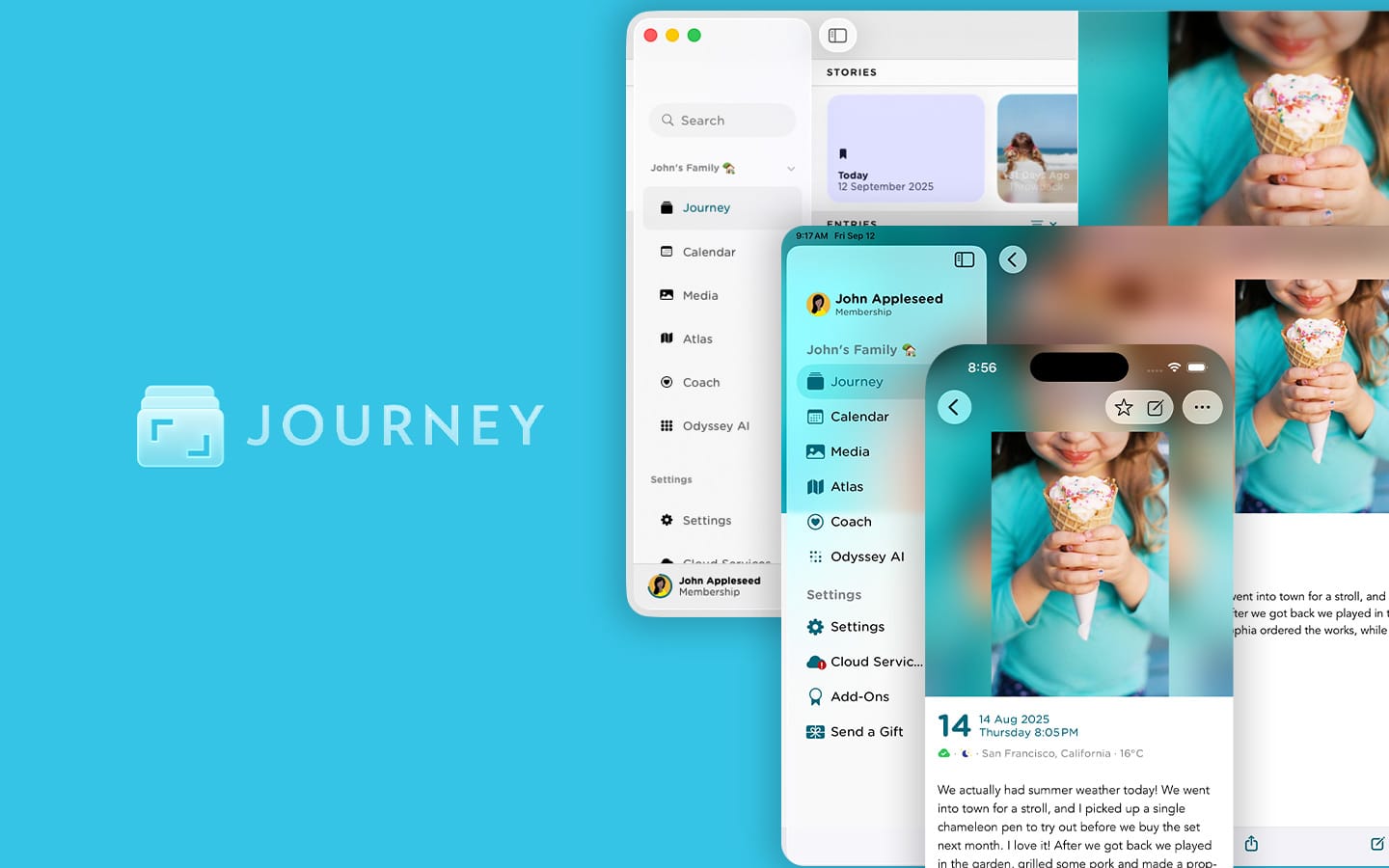 Journey iOS & Mac OS Tahoe Update: Liquid Glass Design and AI ...