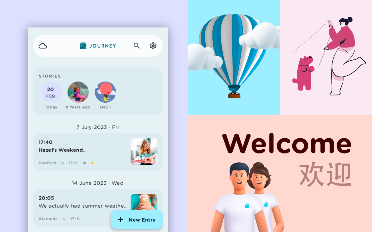 Journey Android Updates - Design & Interface Revamp