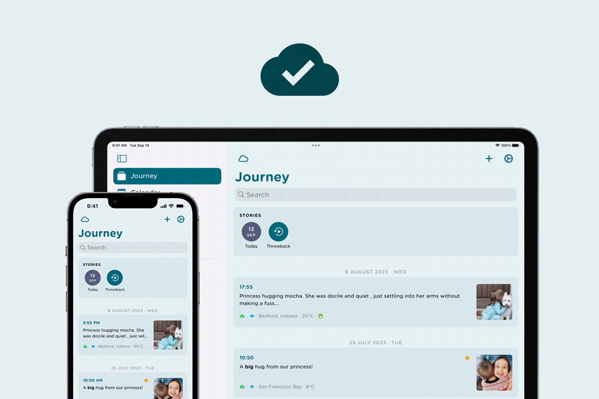 Journey iOS & Mac September 2023 Updates - Google Drive Sync Status