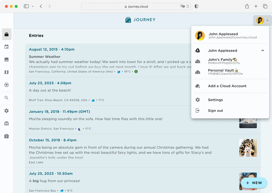 Introducing Journey Cloud Sync: On-demand Sync Built Into Your Journal