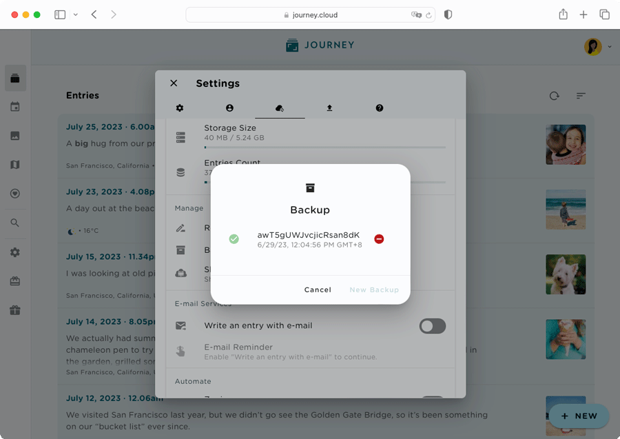 Introducing Journey Cloud Sync: On-demand Sync Built Into Your Journal